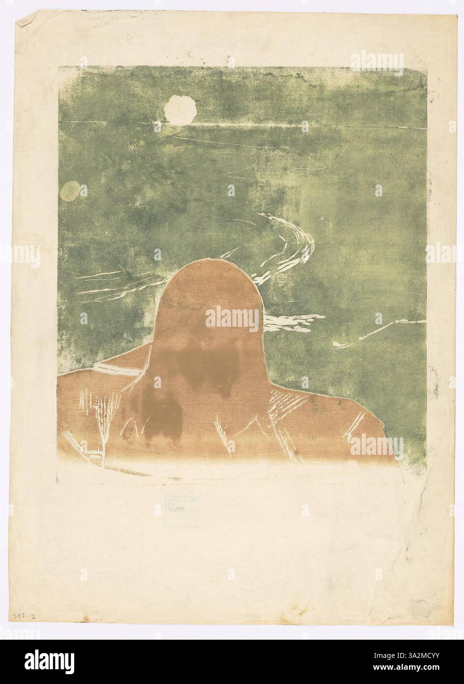 Munch’s 'Woman's Head against the Shore' depicts a solitary woman in a ...