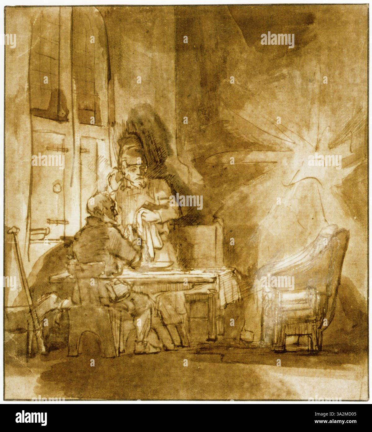 In this biblical scene, Rembrandt depicts Christ’s supper at Emmaus ...