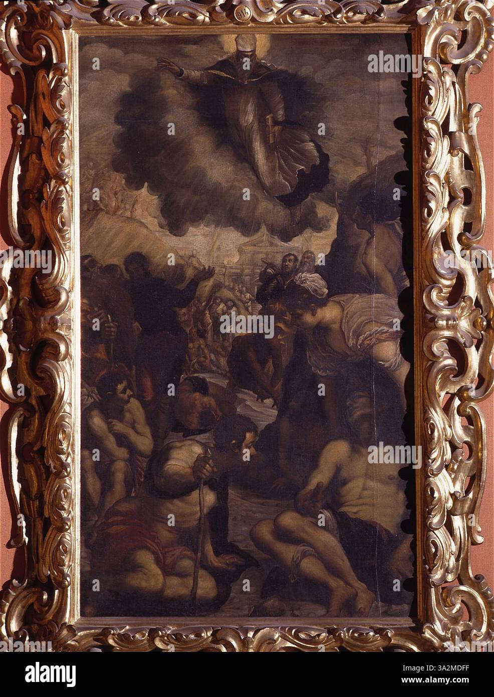This painting, produced by Tintoretto’s workshop, depicts Saint ...