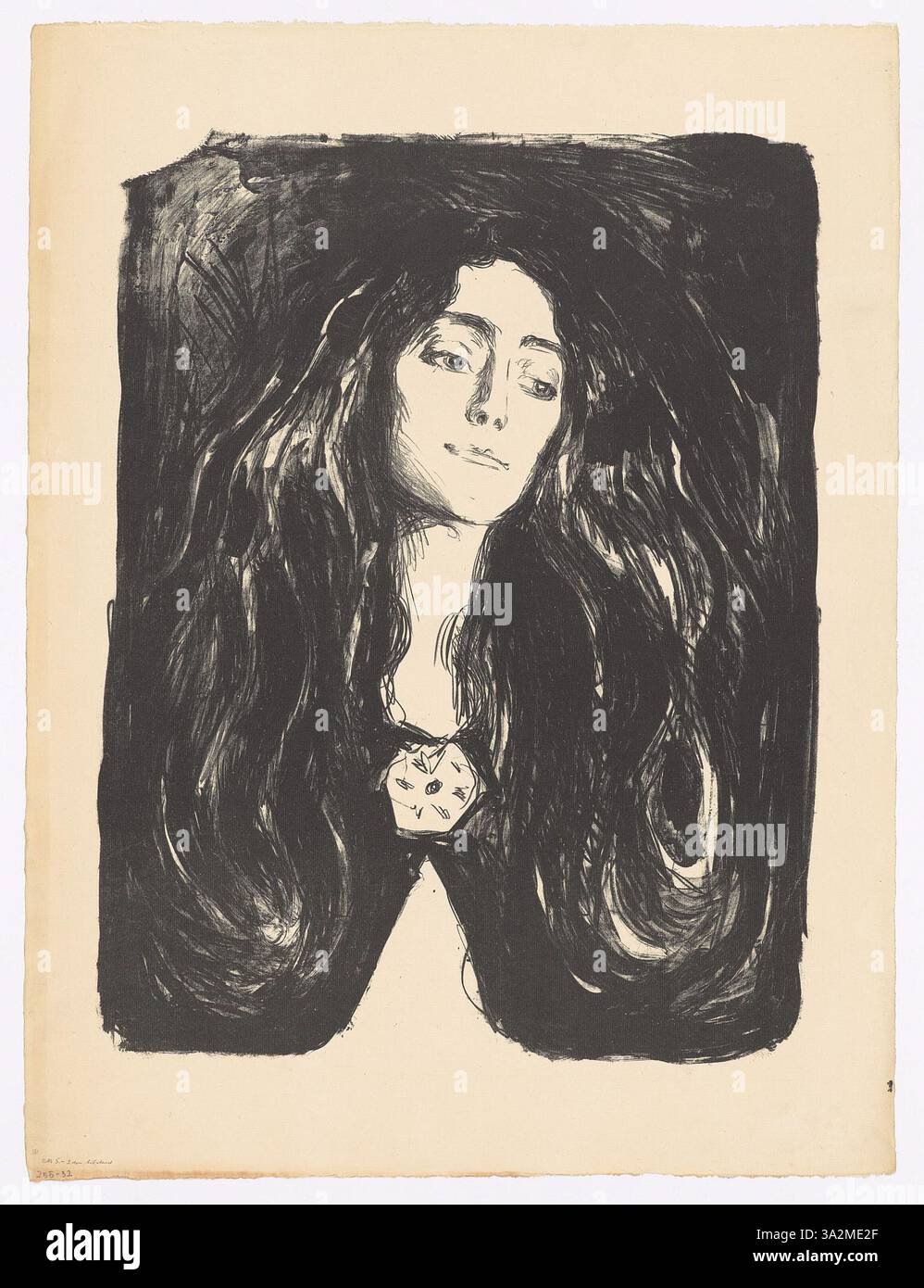 In this portrait, Munch captures Eva Mudocci’s inner emotional world ...
