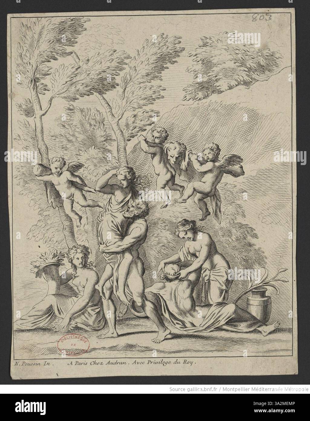 Gérard Audran’s engraving of Hercules abducting Deianira, inspired by ...