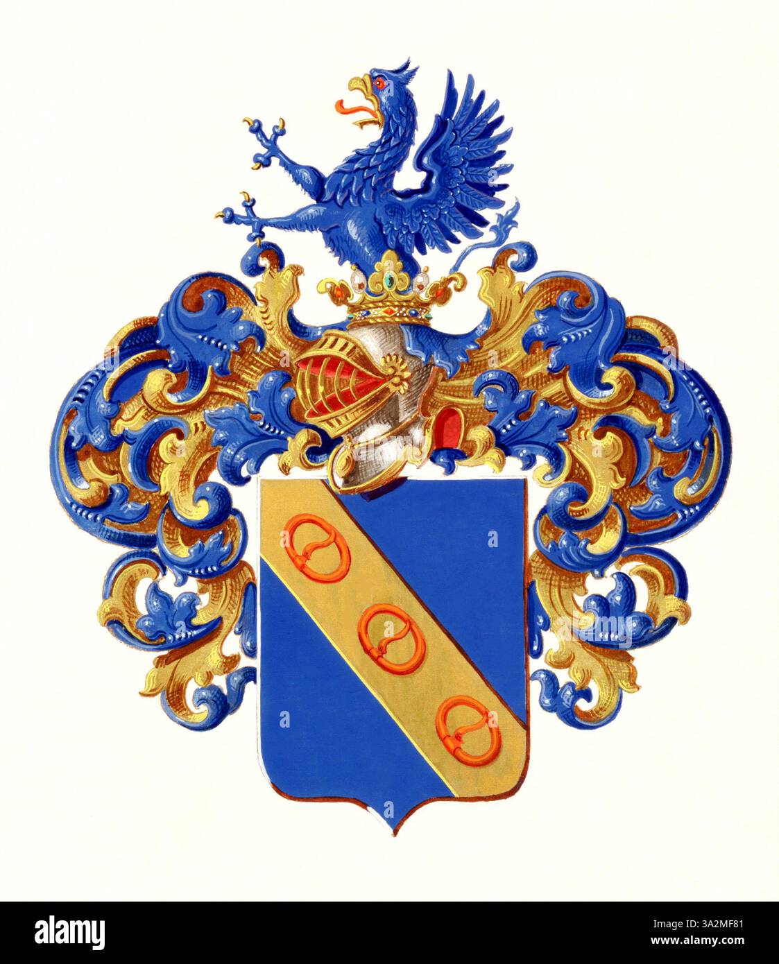 The coat of arms of the Leslie family, designed by Maximilian Gritzner ...