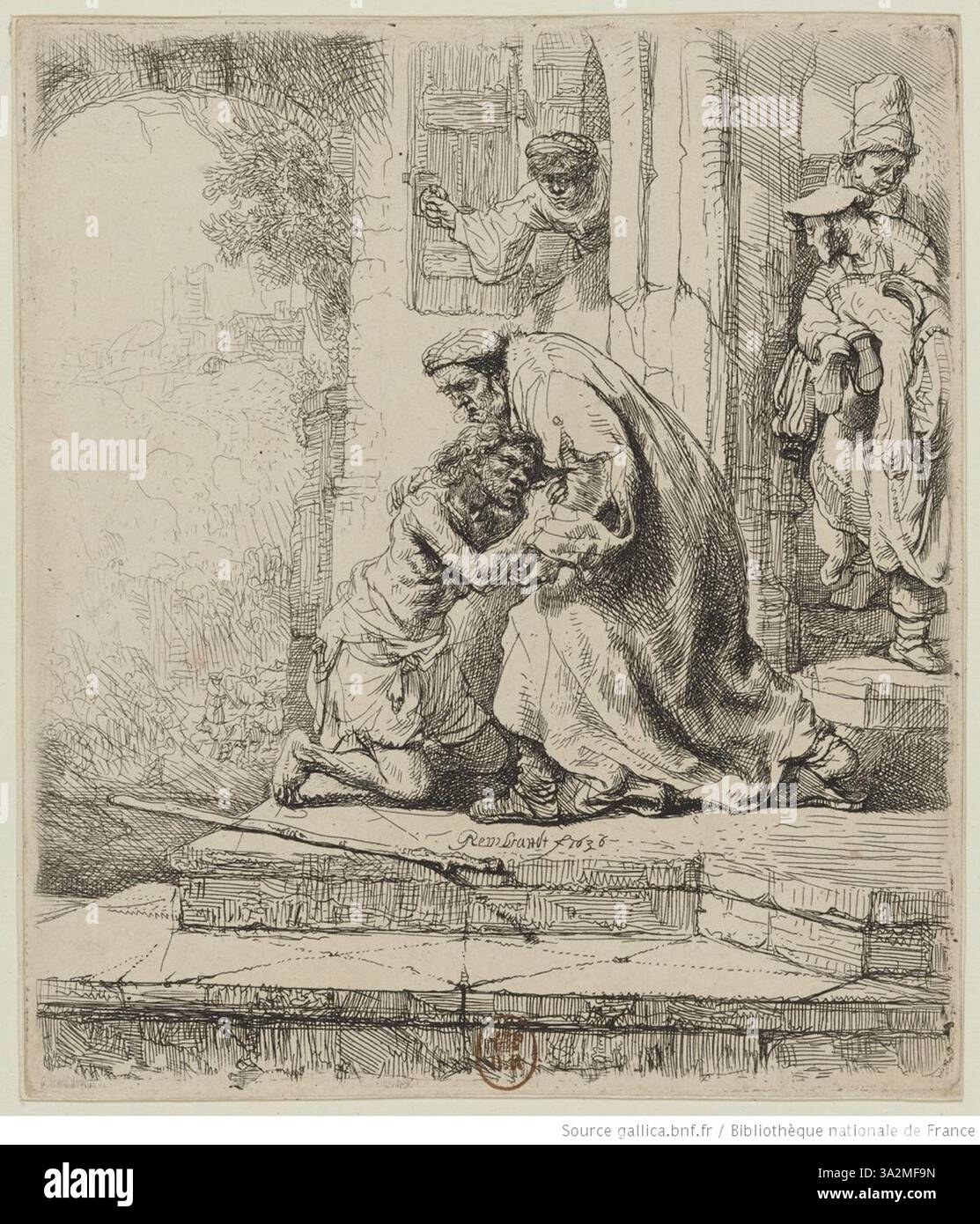 Rembrandt’s self-portrait captures his trademark style of blending light and dark to create a ...