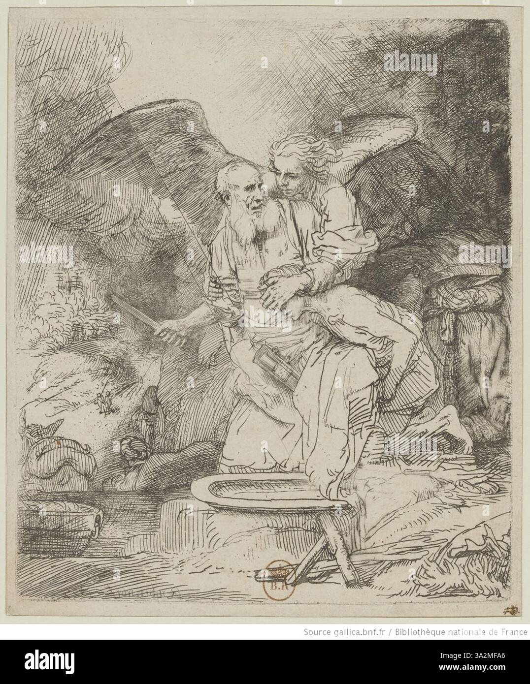 This work by Rembrandt features a subject whose face is illuminated ...