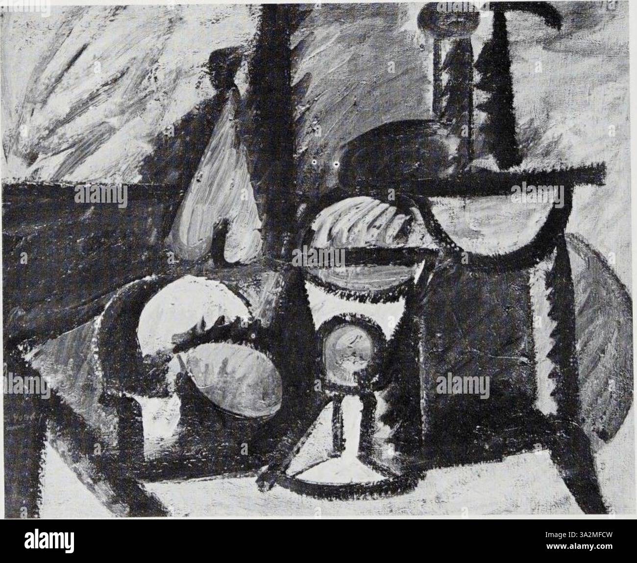 This work by Arshile Gorky features abstract organic forms and intense ...