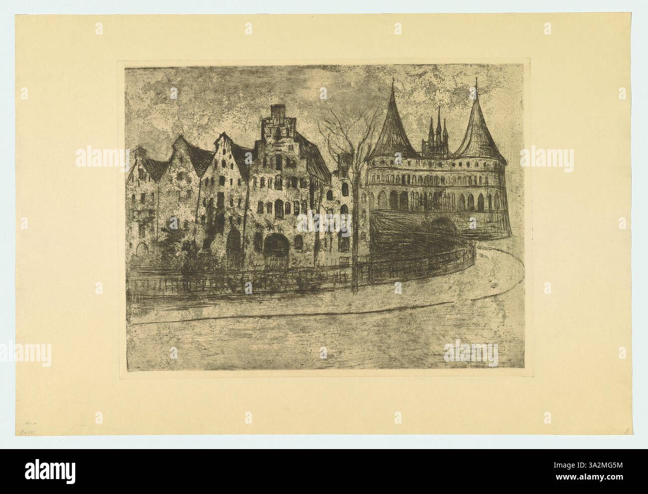 Edvard Munch’s painting of Lübeck captures the city’s architecture and ...