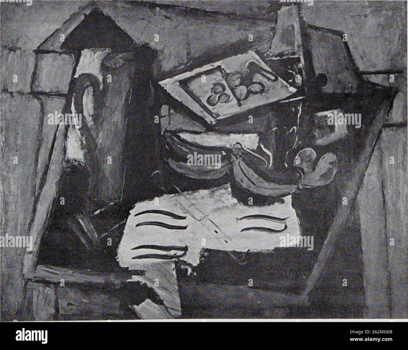 This abstract painting by Arshile Gorky features a mix of organic ...