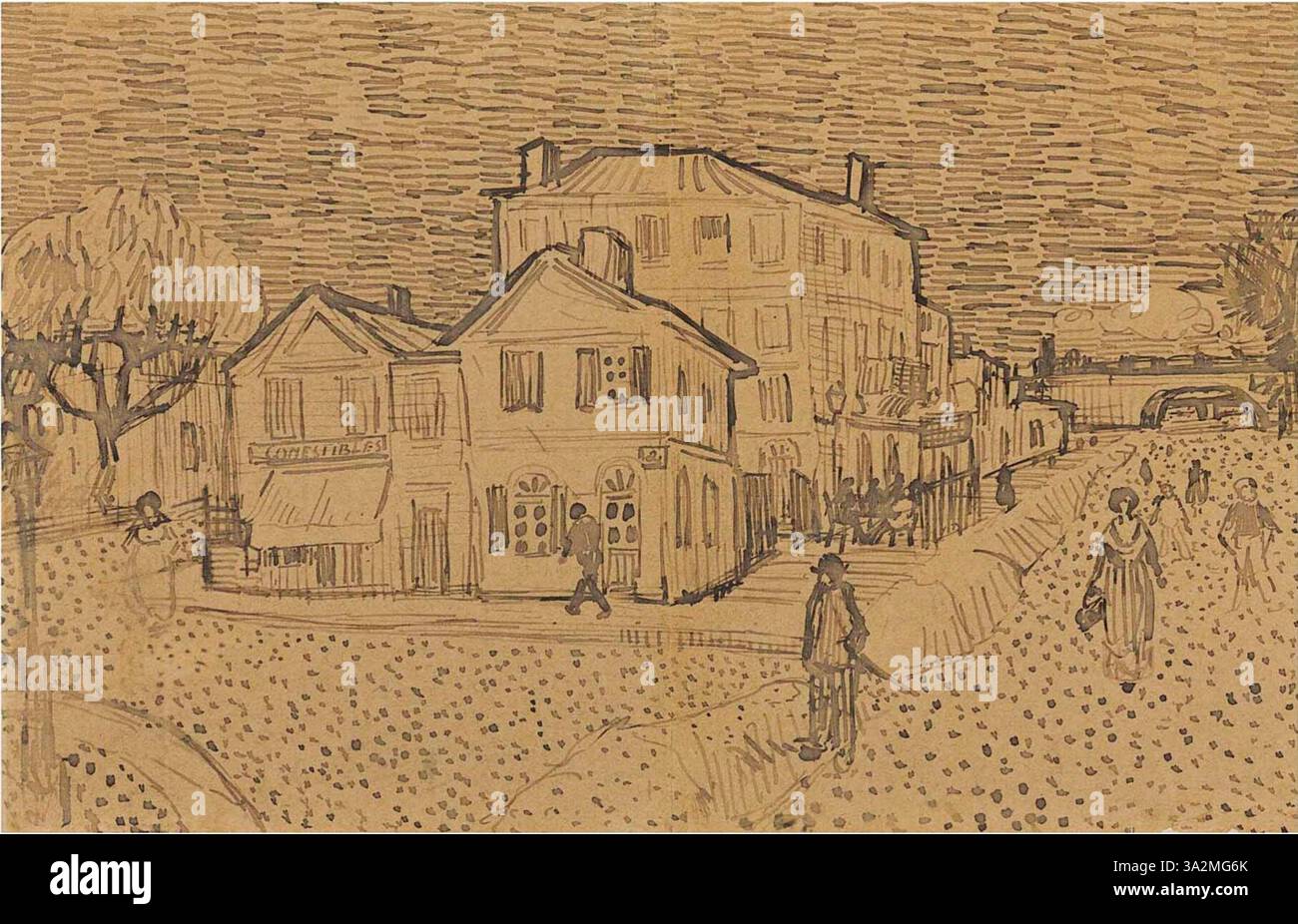 'La Maison Jaune' (The Yellow House) is a drawing of Van Gogh’s ...