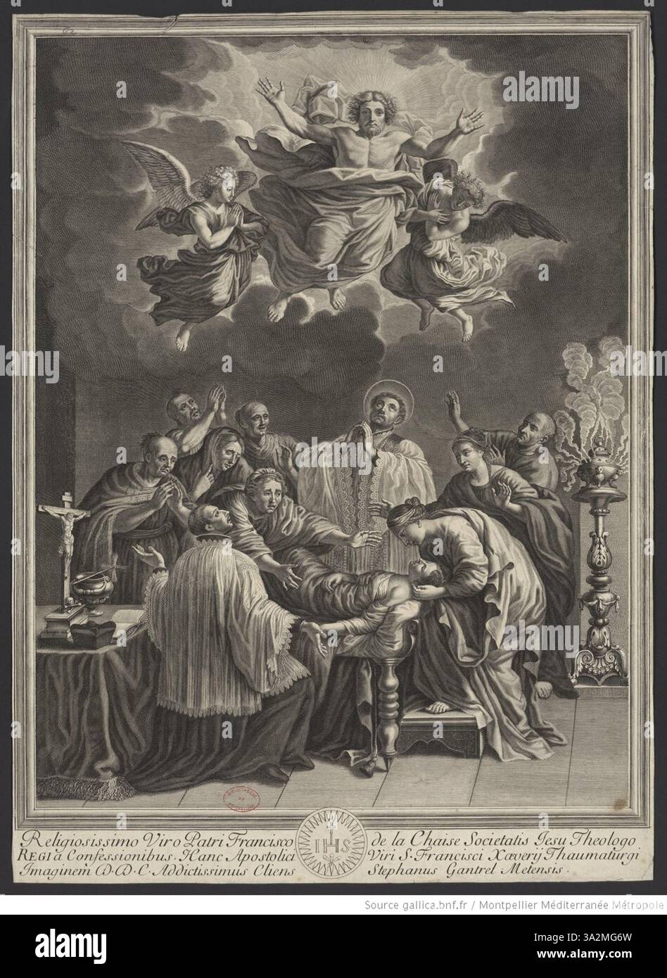 Étienne Gantrel’s 'Miracle de Saint François Xavier' depicts the saint ...