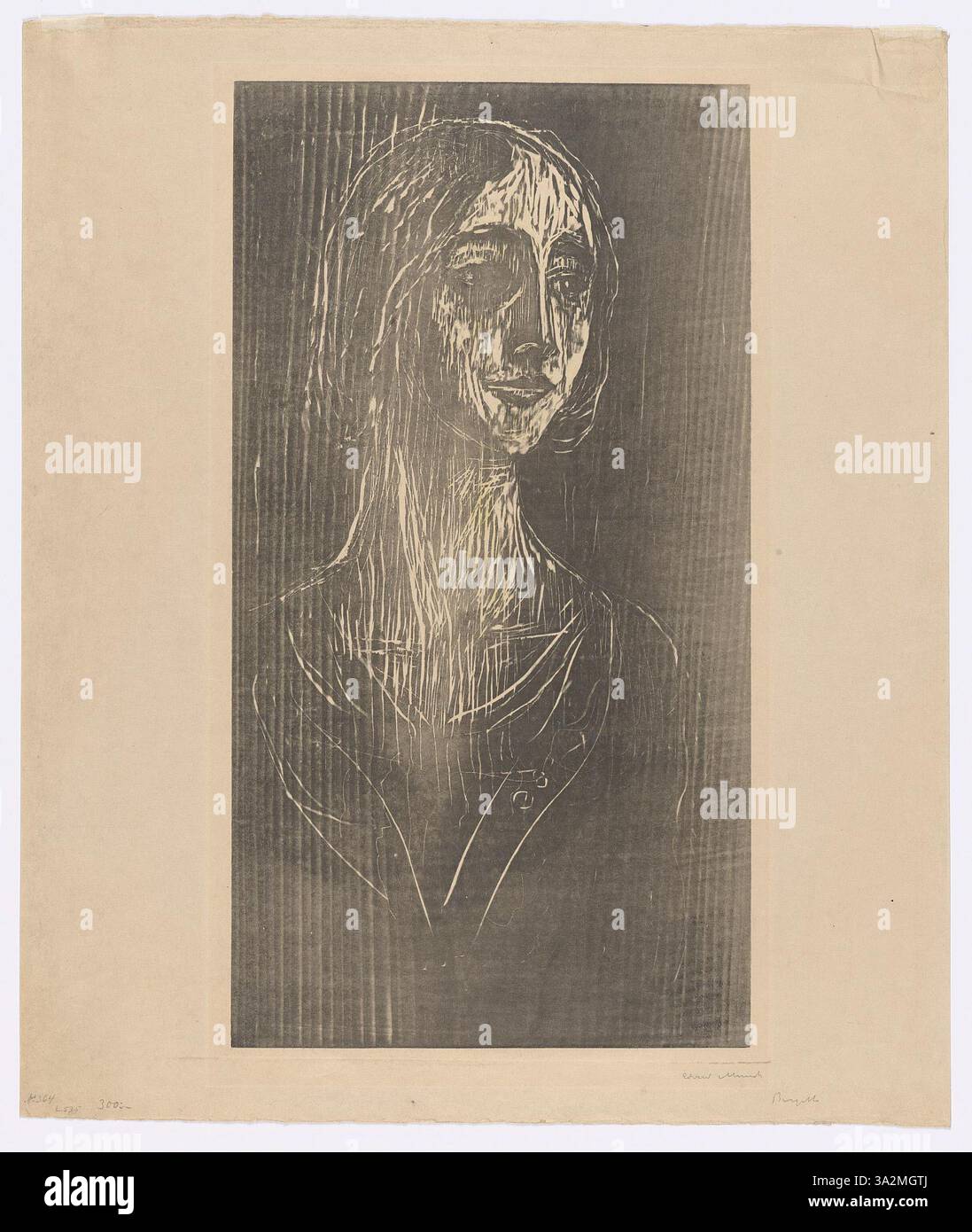 This version of 'Birgitte III' by Edvard Munch highlights the emotional ...