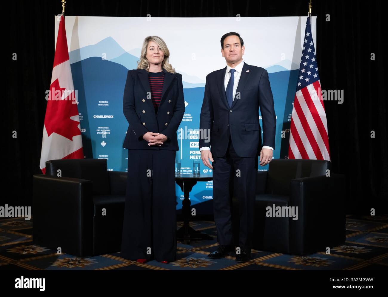 Canadian Foreign Minister Melanie Joly and U.S. Secretary of State ...