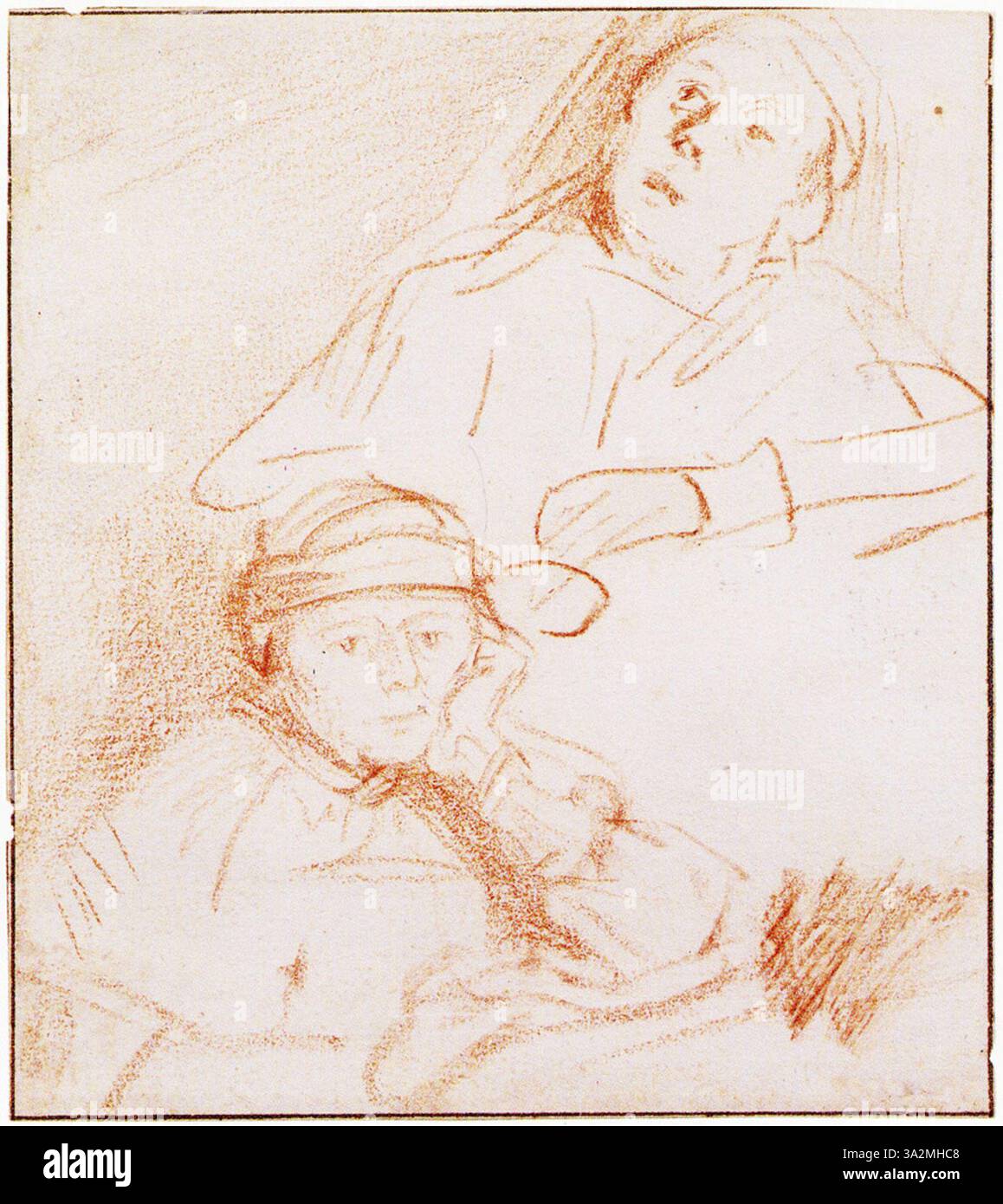 This portrait by Rembrandt emphasizes the subject’s features and ...