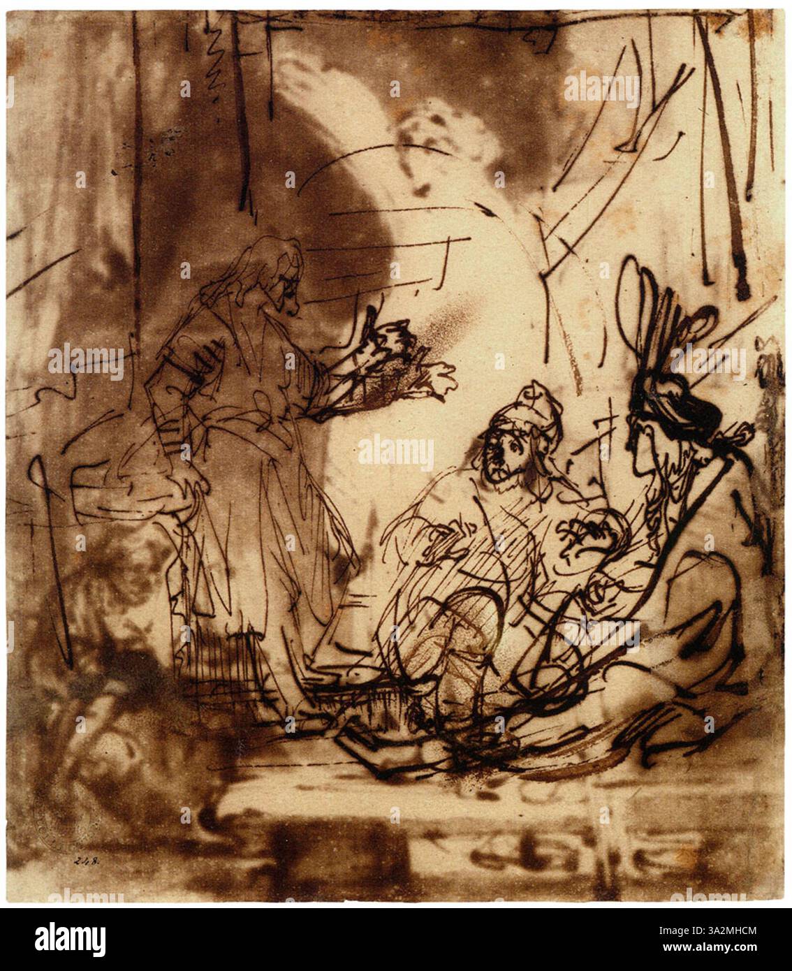 This 17th-century portrait by Rembrandt uses chiaroscuro to enhance the ...