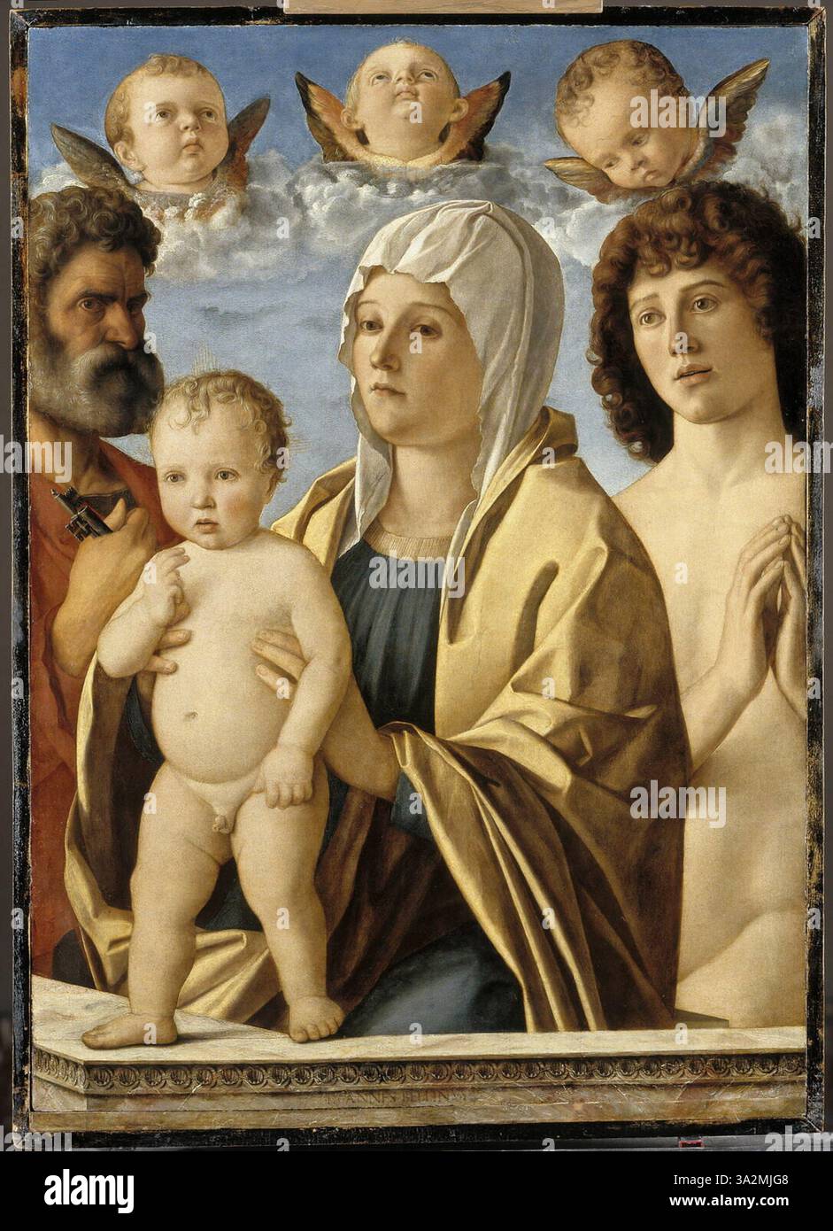 This painting by Giovanni Bellini depicts the Virgin Mary and the Child ...