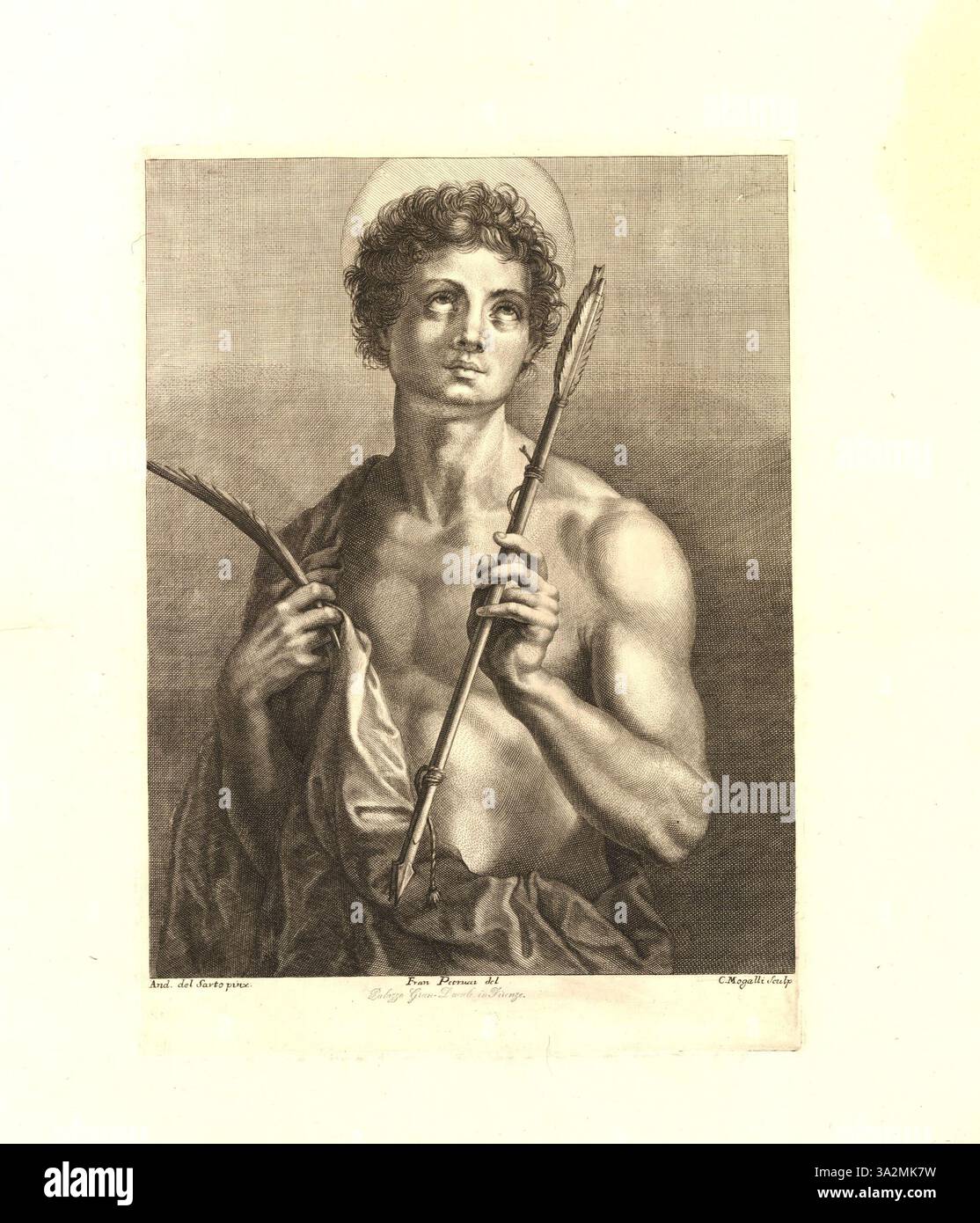 This piece by Cosimo Mogalli is a reproduction of Saint Sebastian ...