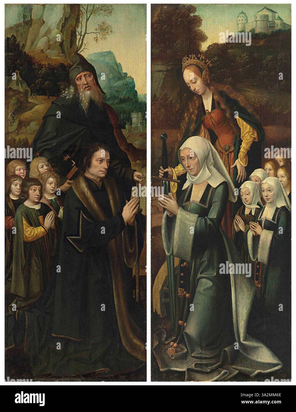 The altarpiece by the Master of the van Groote Adoration features two ...