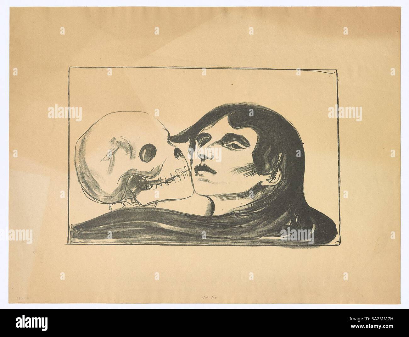 In this version of 'The Kiss of Death,' Edvard Munch explores the theme ...