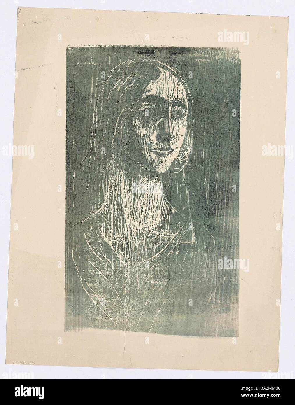 This rendition of 'Birgitte III' by Edvard Munch shows a female figure ...