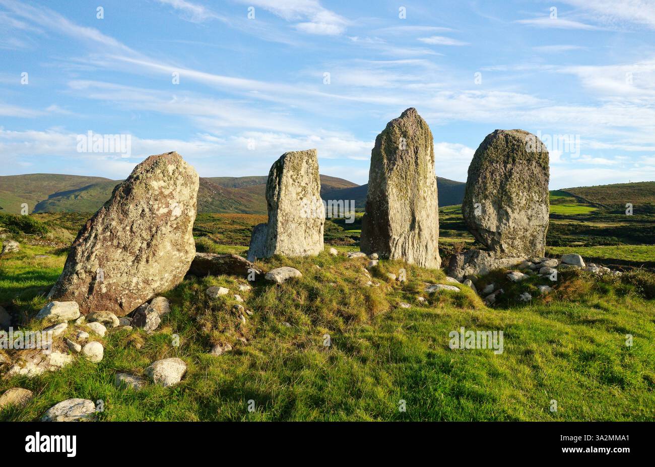 Eightercua megalithic stone row. Probably facade of 3700 year old ...