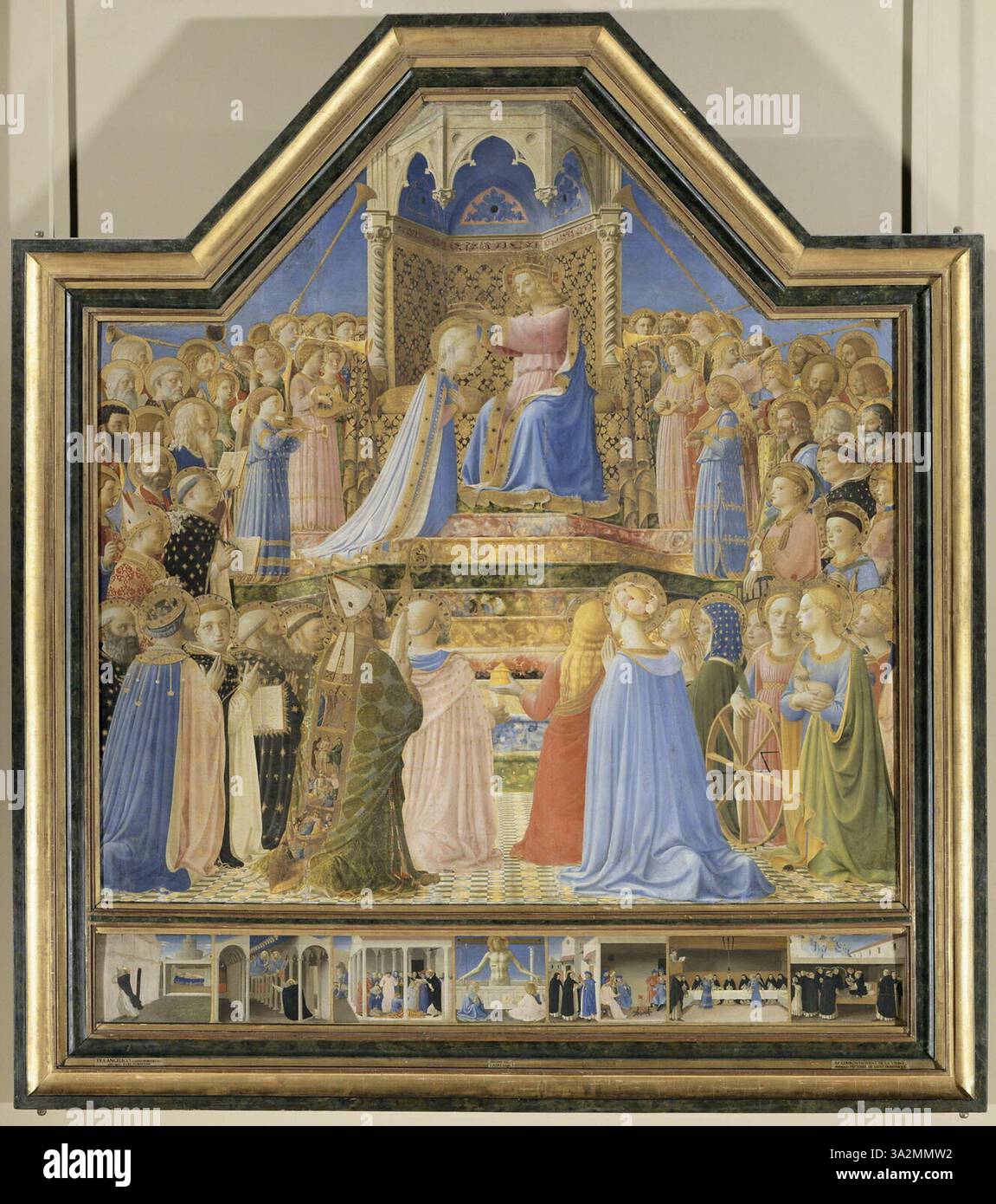 Fra Angelico’s painting of the Coronation of the Virgin depicts the ...