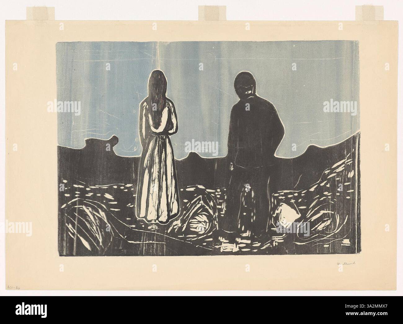 'Two Human Beings. The Lonely Ones' by Edvard Munch captures two ...
