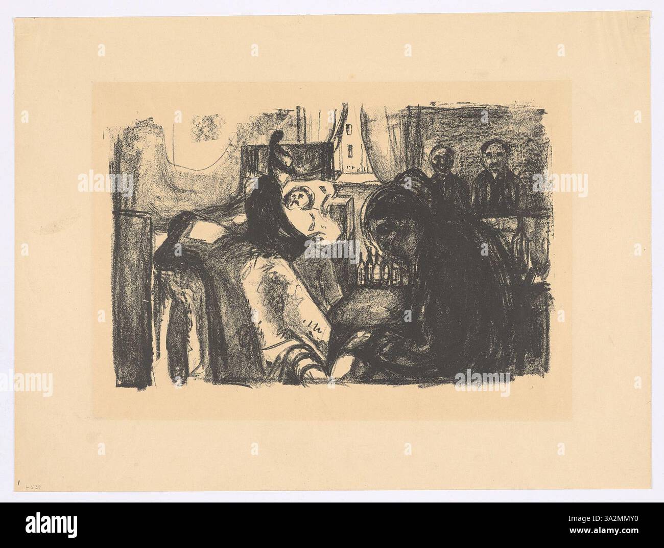 Munch’s portrayal of 'The Death of the Bohemian' uses intense color ...