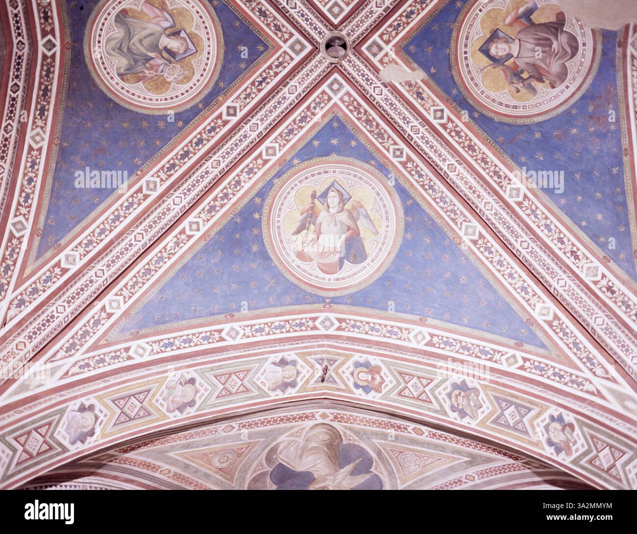 In this work, Taddeo Gaddi presents the personification of Fortitude ...