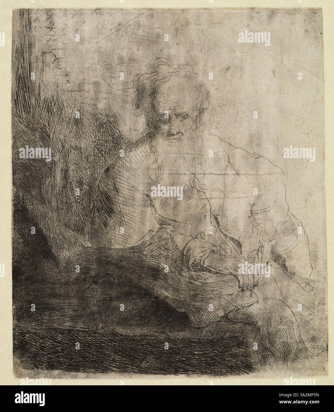 In this 1629 work, Rembrandt depicts the Apostle Paul in deep thought ...