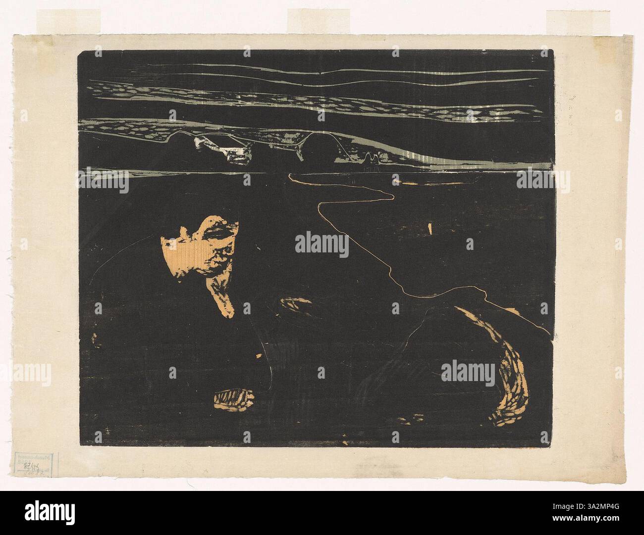 In this interpretation of 'Evening. Melancholy I,' the solitary figure ...