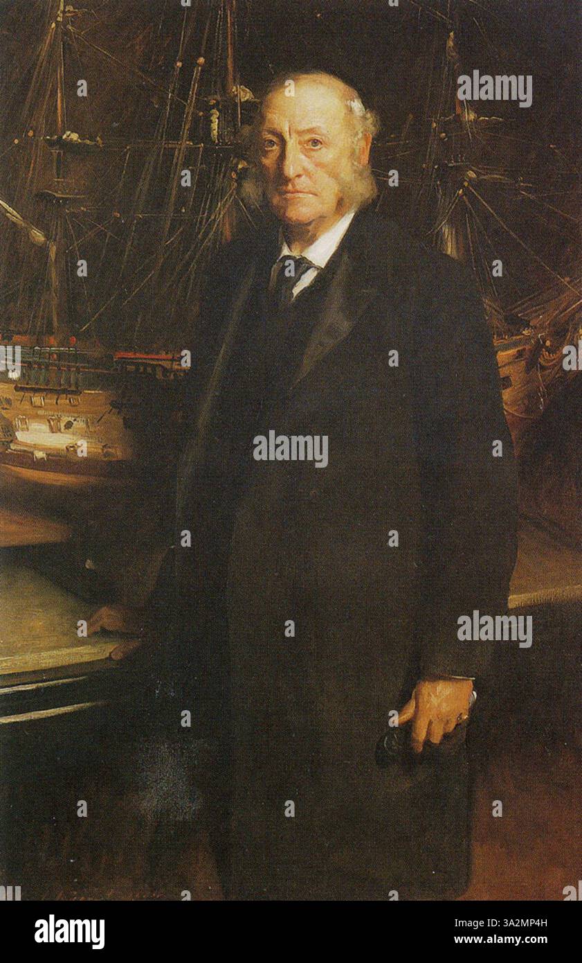 This 1904 portrait of Sir Thomas Lane Devitt shows the subject in an ...