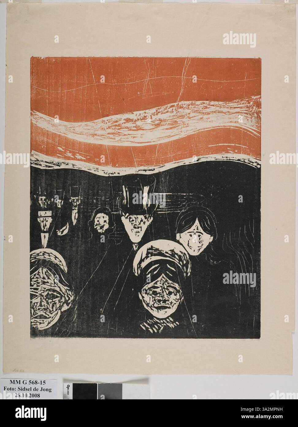 ‘Angst’ depicts a figure engulfed by emotional anxiety. Munch’s ...