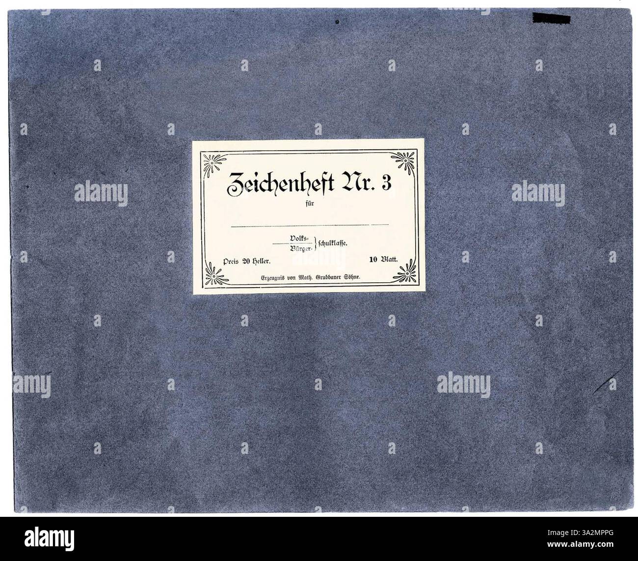 This cover of 'Zeichenheft-3' highlights Schoenberg’s work in both ...