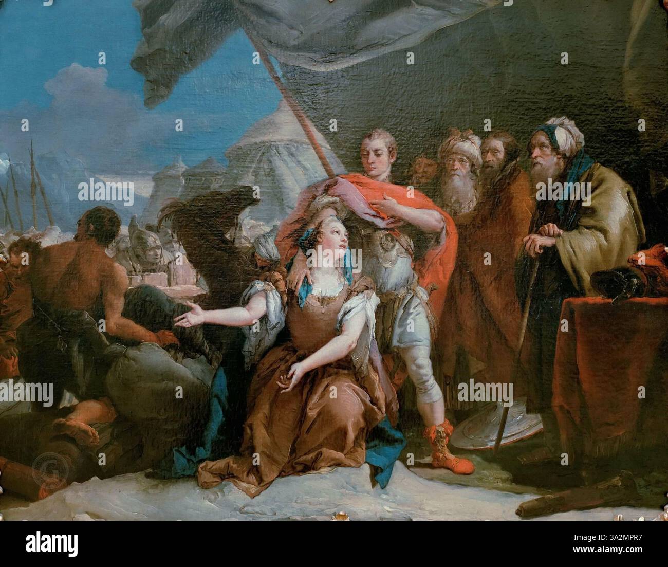 Giovanni Battista Tiepolo’s c.1751 painting, David and Abigail, depicts ...