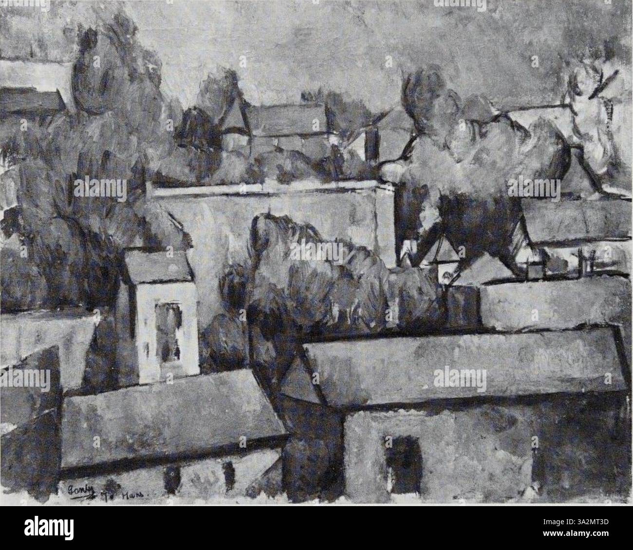 This piece by Arshile Gorky combines flowing organic shapes and bold ...