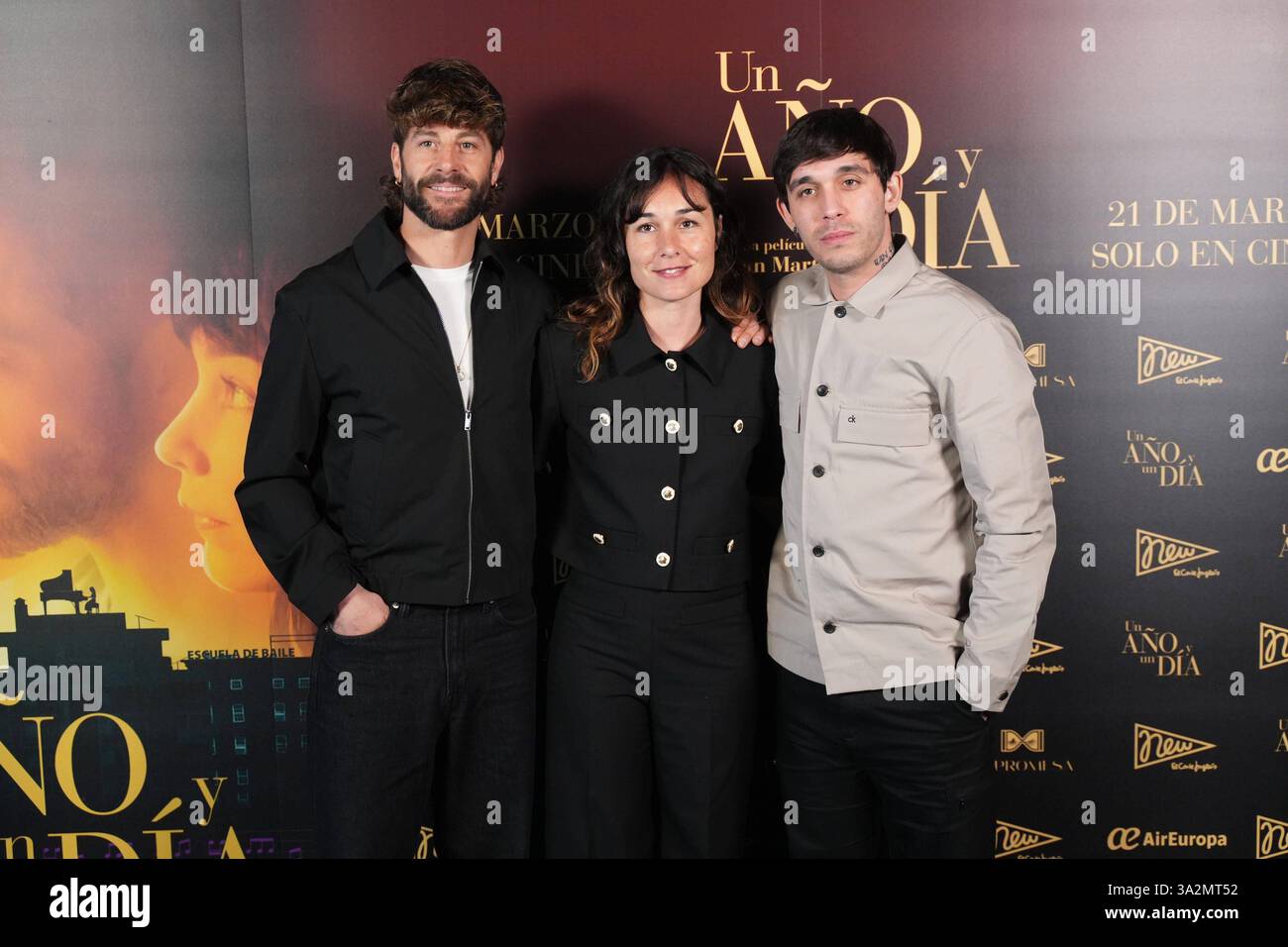 Madrid, Spain. 13th Mar, 2025. Actors Luis Fernandez, Nadia de Santiago ...