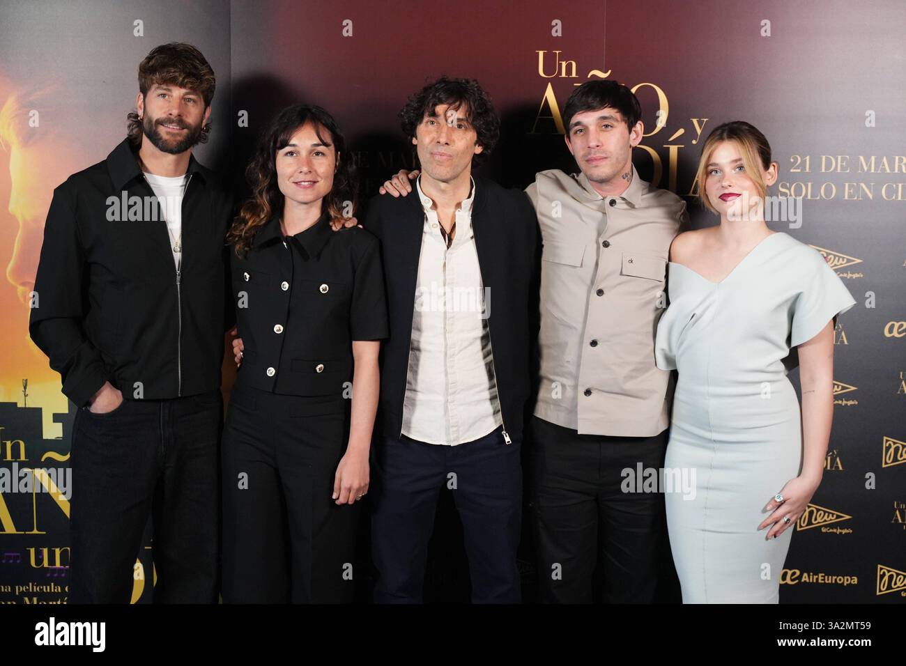 Madrid, Spain. 13th Mar, 2025. Actors Luis Fernandez, Nadia de Santiago ...