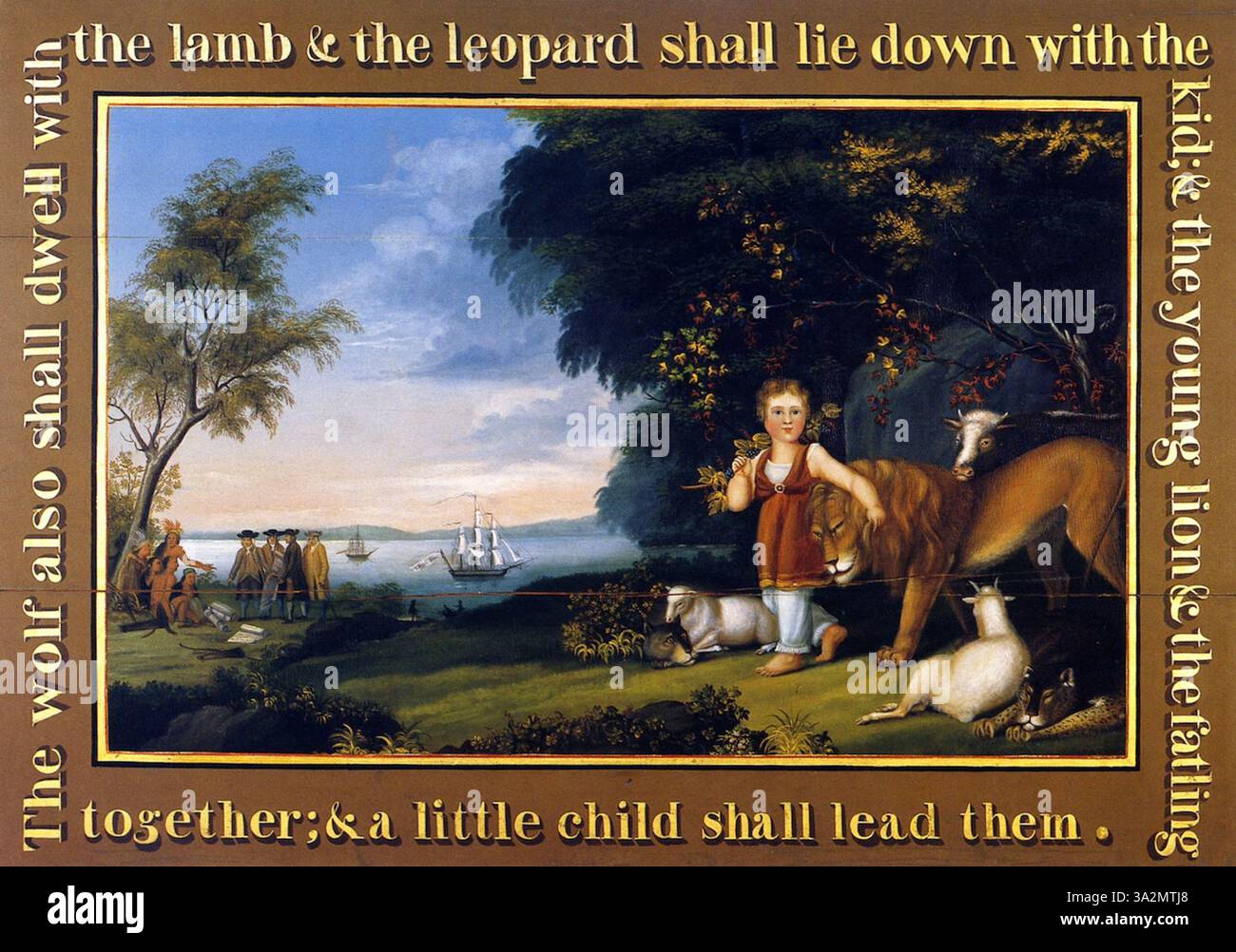 'Peaceable Kingdom of the Branch' (1822-1825) by Edward Hicks shows ...