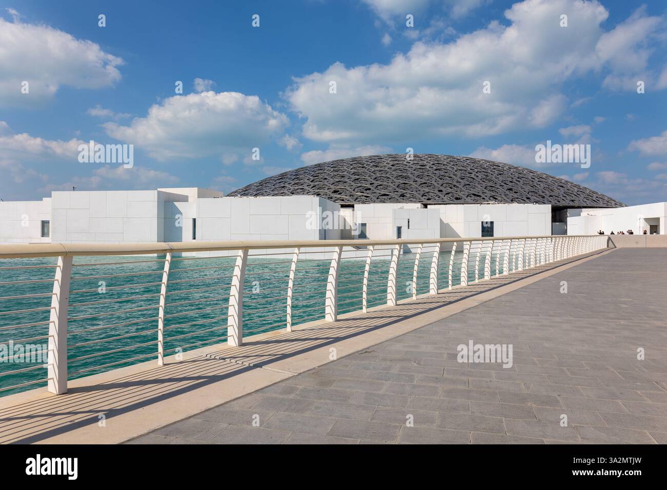 Abu Dhabi, UAE - December 2, 2024: Louvre is art museum located on ...