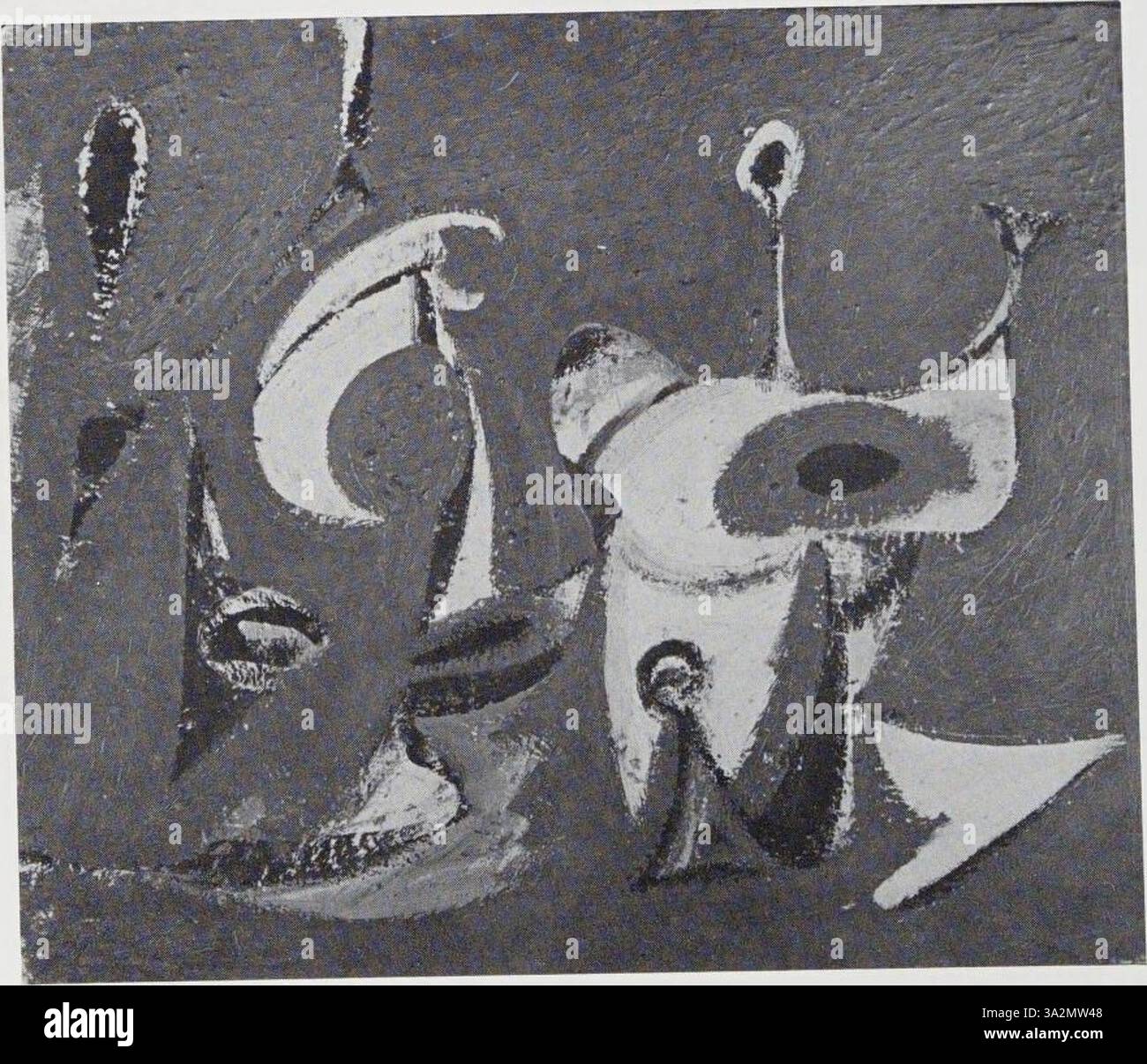This abstract work by Arshile Gorky combines sweeping organic forms ...