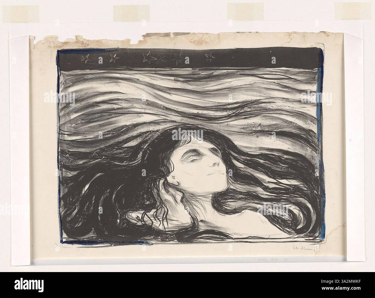 In this work from 'On the Waves of Love,' Munch explores the tumultuous ...