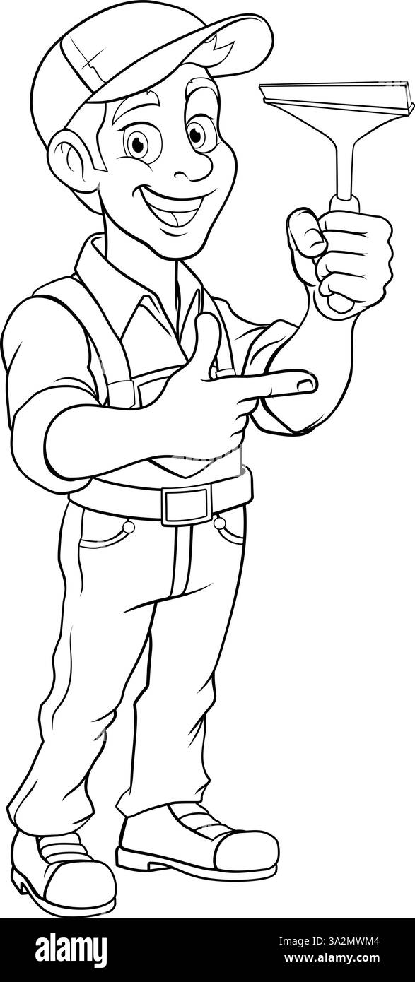 Cartoon drawing hand wash Black and White Stock Photos & Images - Alamy