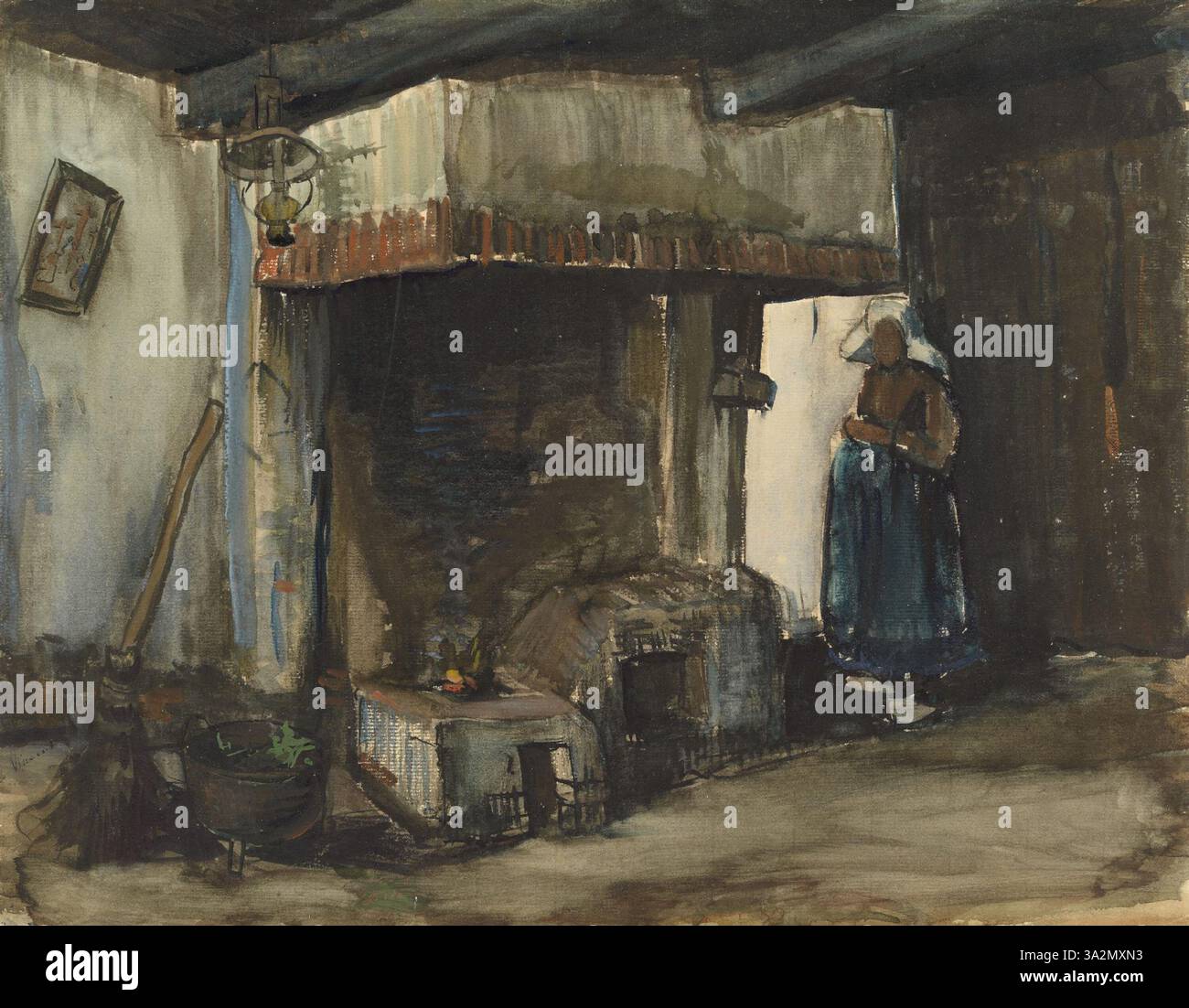 This piece by Van Gogh reflects his post-impressionist style with an ...