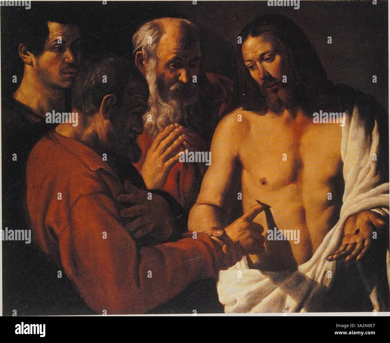In this painting, Caravaggio's use of light and shadow emphasizes the ...