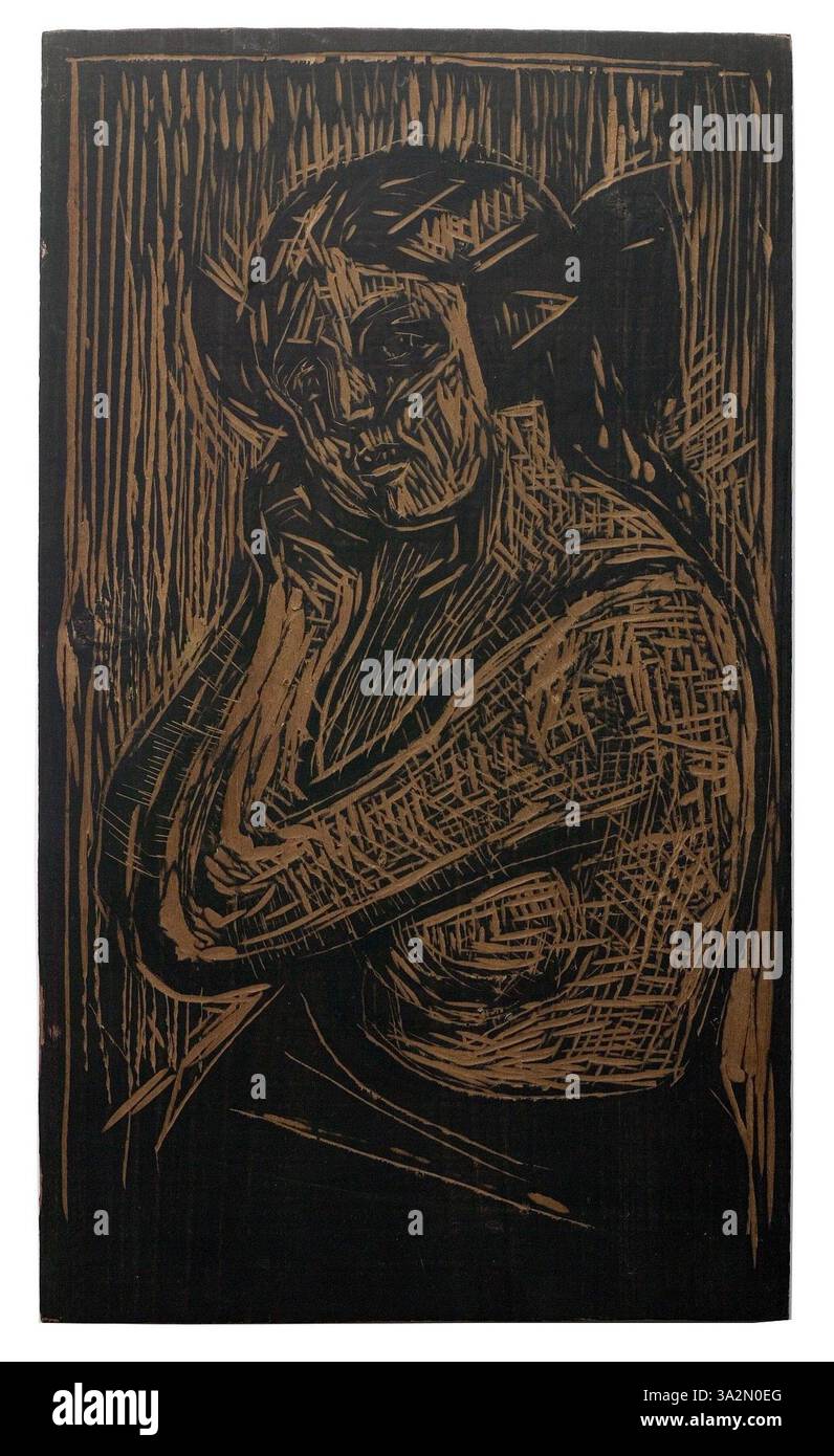 'Young Woman Doing Her Hair' captures a quiet domestic scene of a woman ...