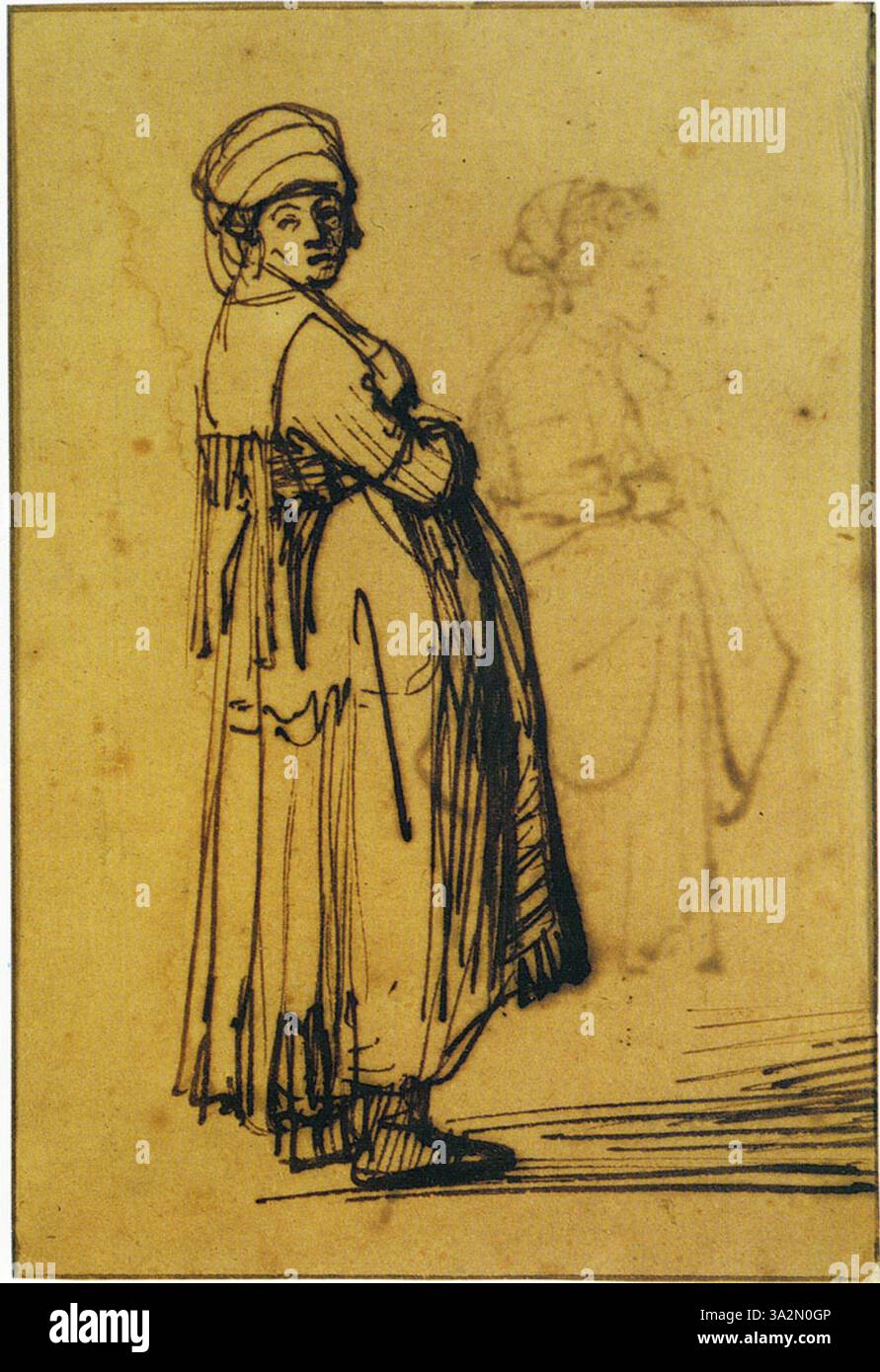 Rembrandt’s portrait portrays a figure in dramatic light, with his ...