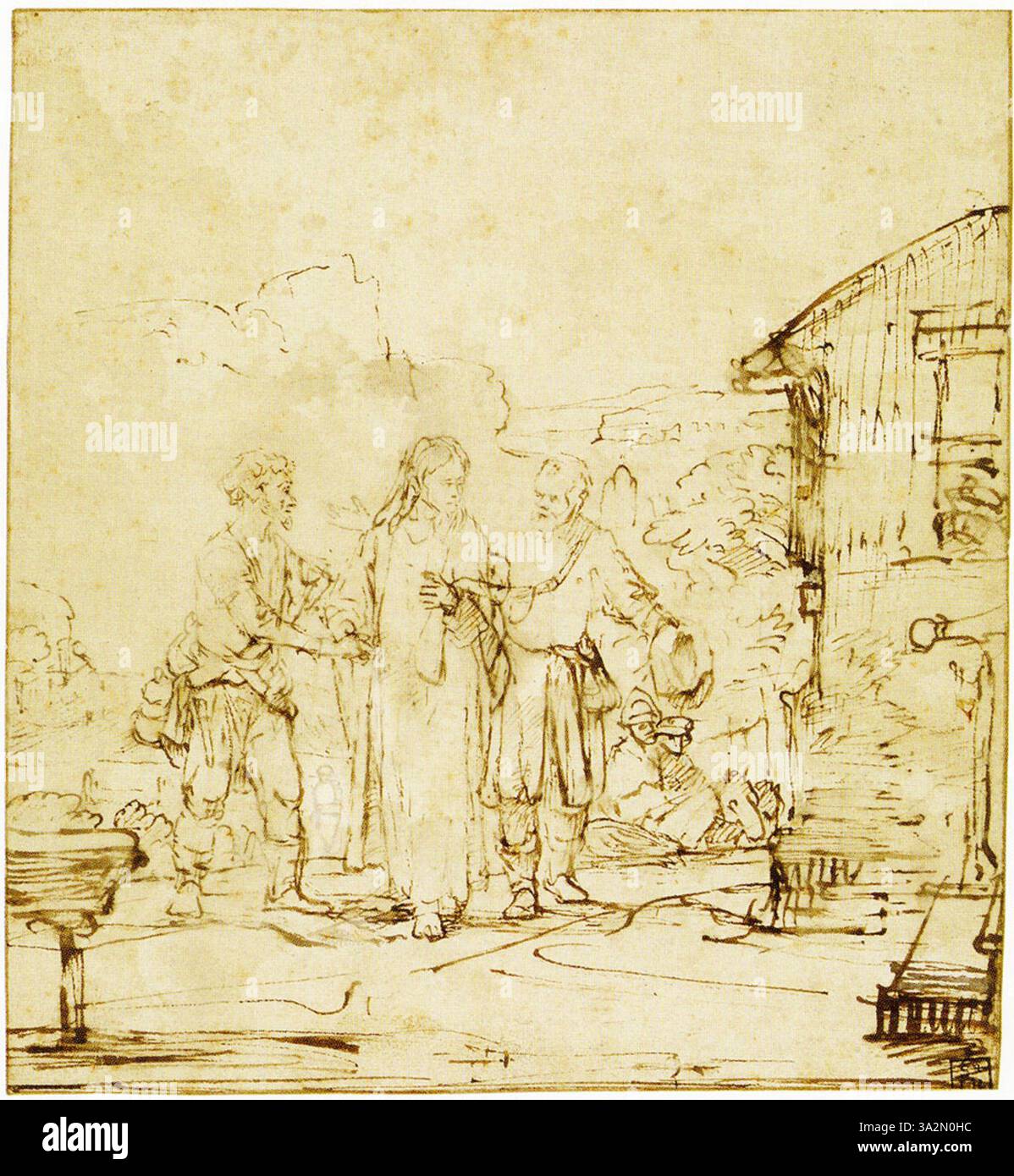 Christ at Emmaus shows the moment of recognition after the resurrection ...