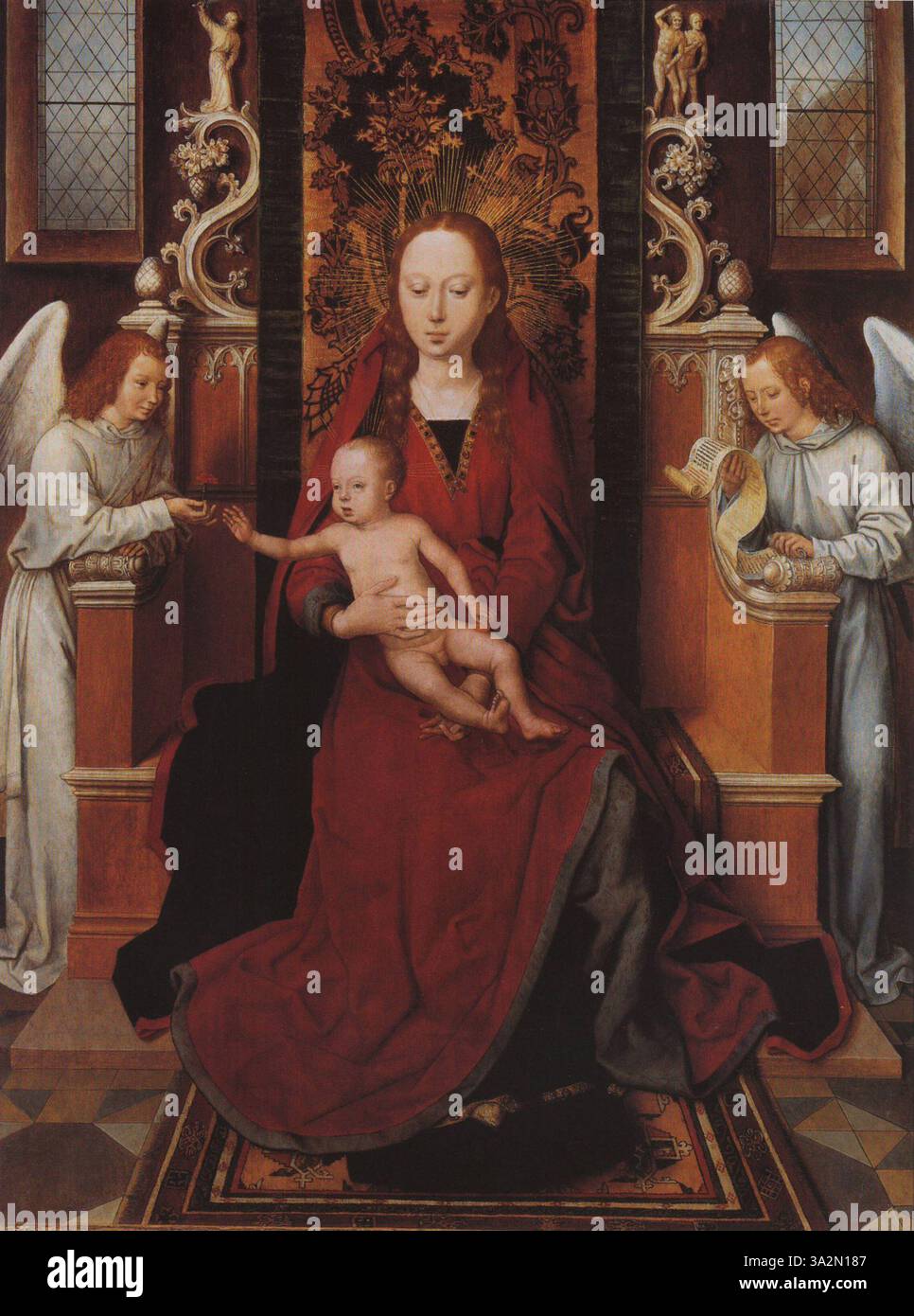 This 15th-century painting by Hans Memling shows the Virgin Mary ...