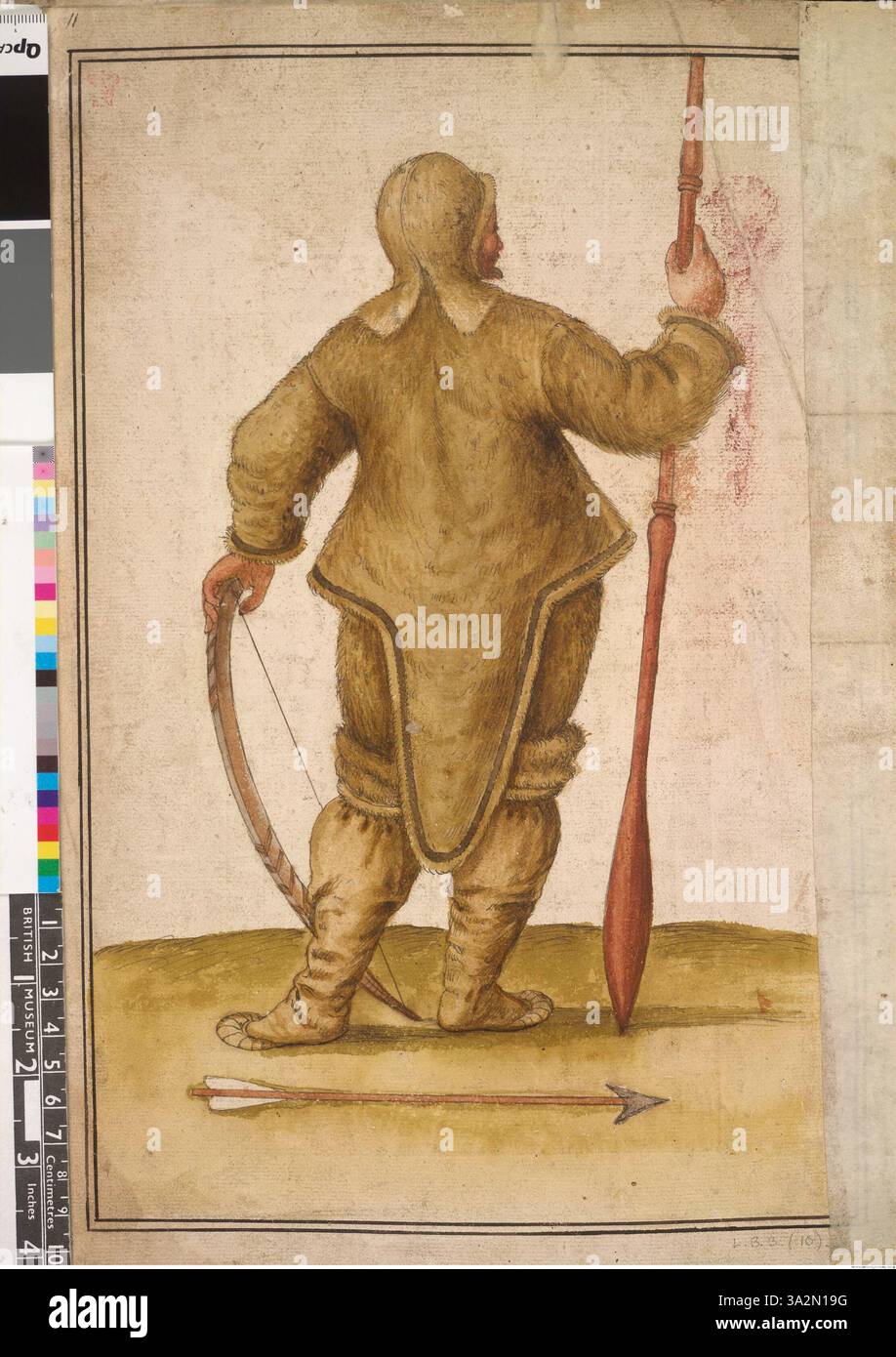 This illustration by John White depicts Kalicho, an Inuk individual ...