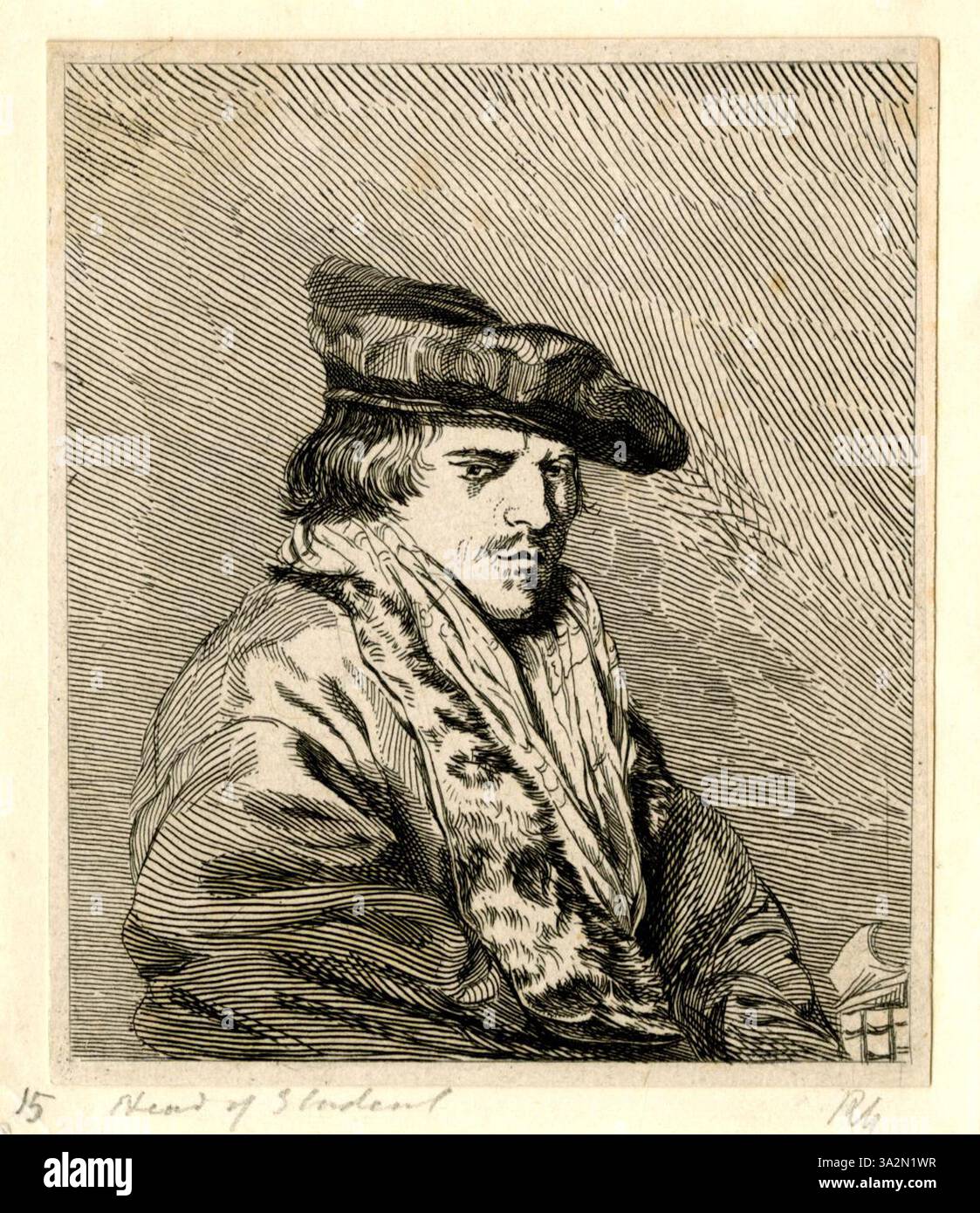 This 1902 etching by Richard Girling, influenced by Rembrandt’s style ...