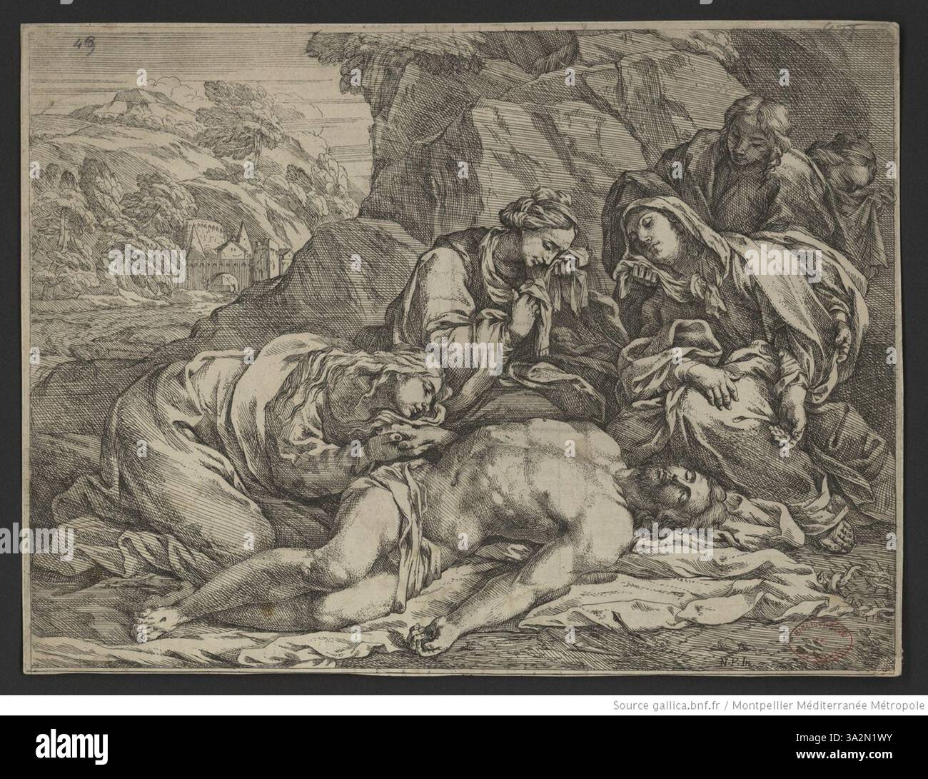 'Lamentation sur le Christ mort' by Nicolas Poussin depicts the sorrow ...
